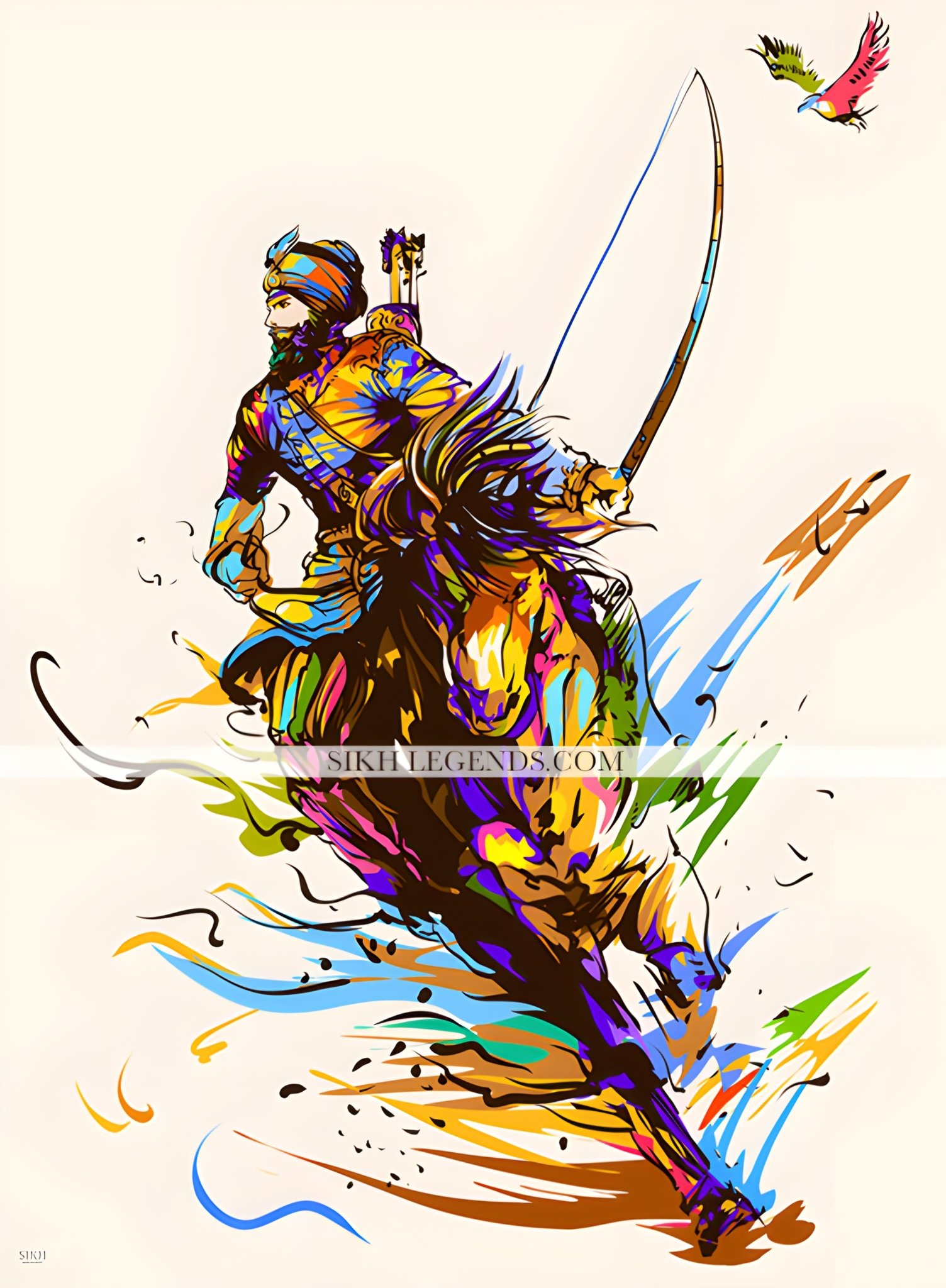 Battle of Nadaun – Colour Ink – Sikh Legends